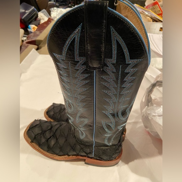 Shoes | Pirucu Fish Skin Cowboy Boots | Poshmark